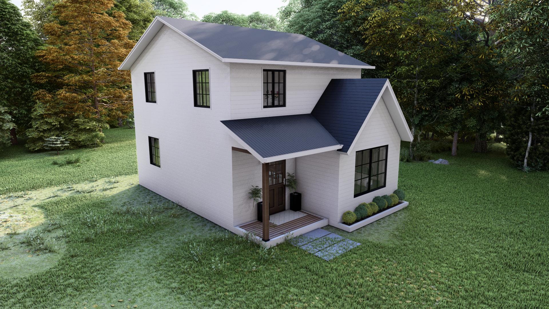 Tiny House Floorplan | 7x9 Meters House Plan | 3 Bedroom Small House ...