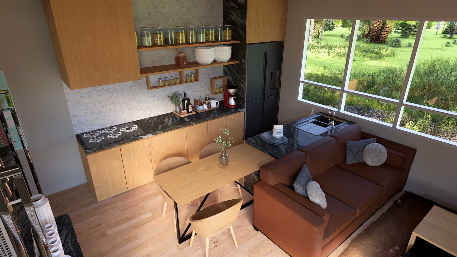 House Floorplan | 5x12 Meters House Plan | 1 Bedroom Small House Plan ...