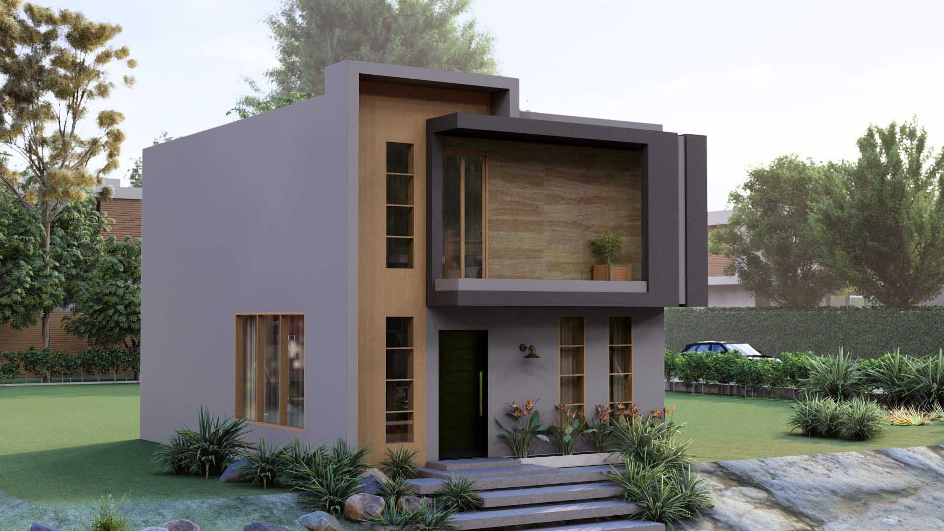 Tiny House Floorplan | 7x9 Meters House Plan | 4 Bedroom Small House ...