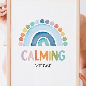 Calming Corner Poster, Counseling Office Decor, Classroom Poster ...