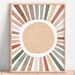 Boho Sun Poster, Playroom Decor, Watercolour Nursery Prints, Nursery ...