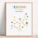 Happy Chemicals Poster, Serotonin Poster, Therapy Office Decor, Mental ...