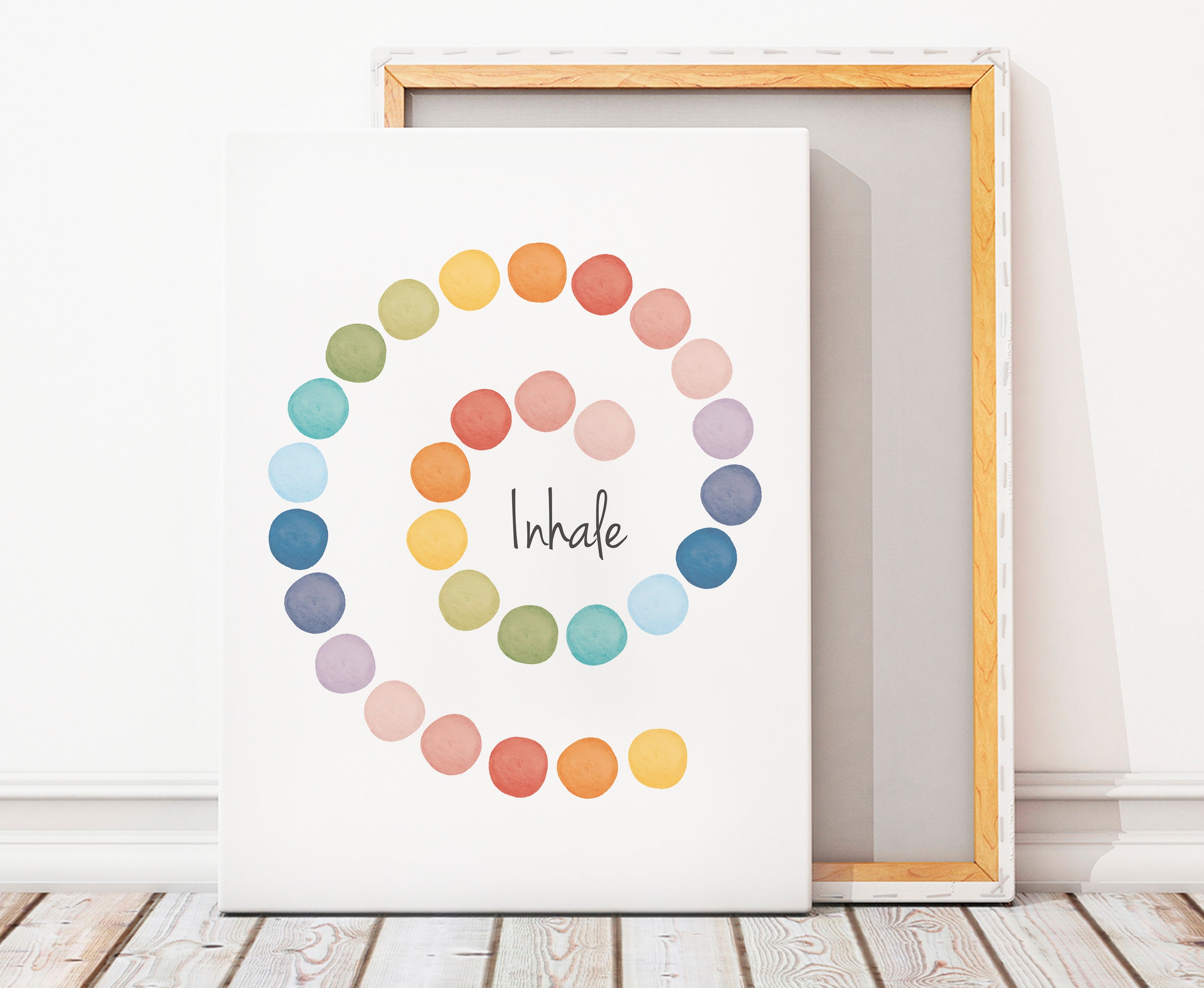 Therapy Office Decor, Inhale Exhale Posters, School Counselor, Calming ...