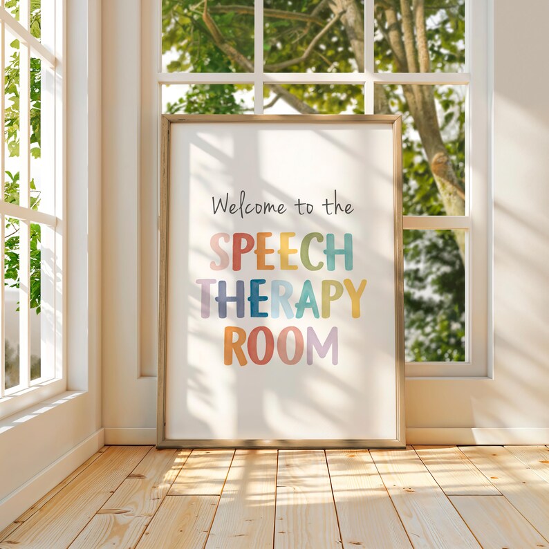 Speech Therapy Classroom Decor, Printable Speech Therapy Poster, SLP ...