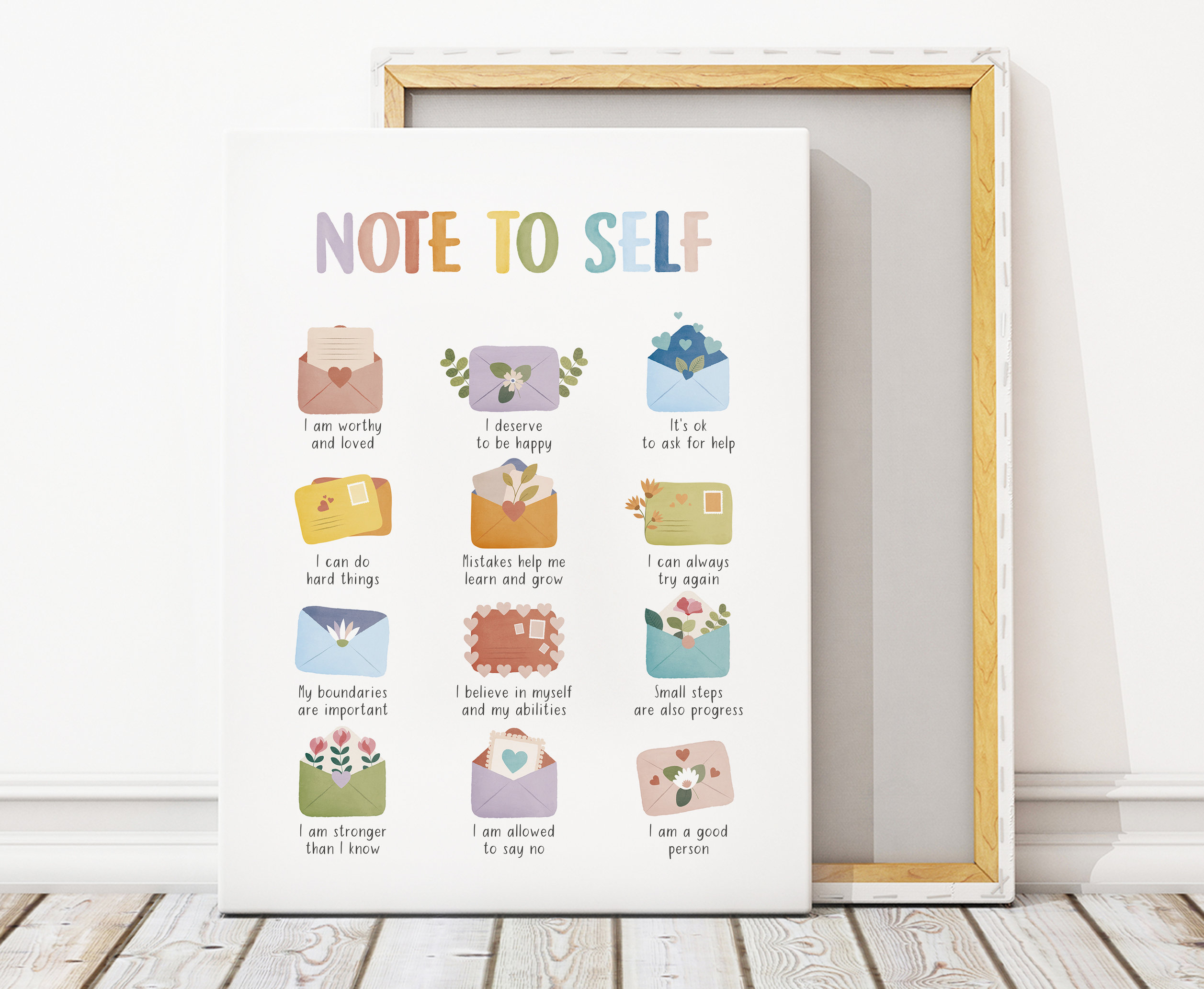 Therapy Office Decor Note to Self Poster School Counselor - Etsy Australia