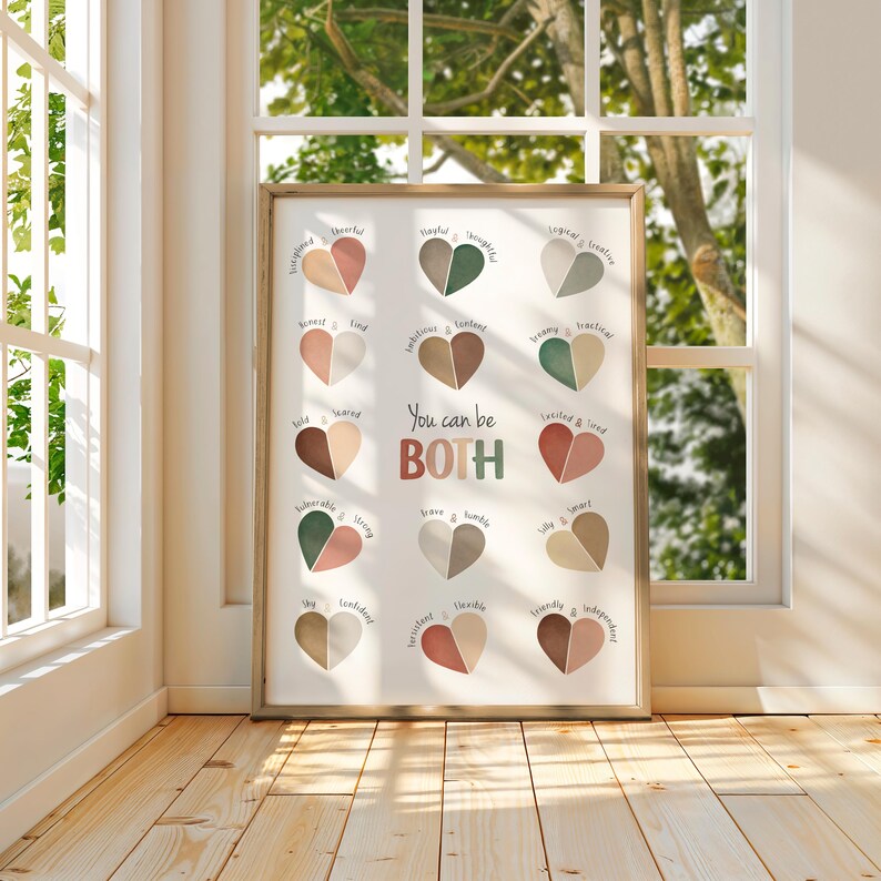 You Can Be Both, Therapy Office Decor, School Counselor, Social Worker ...