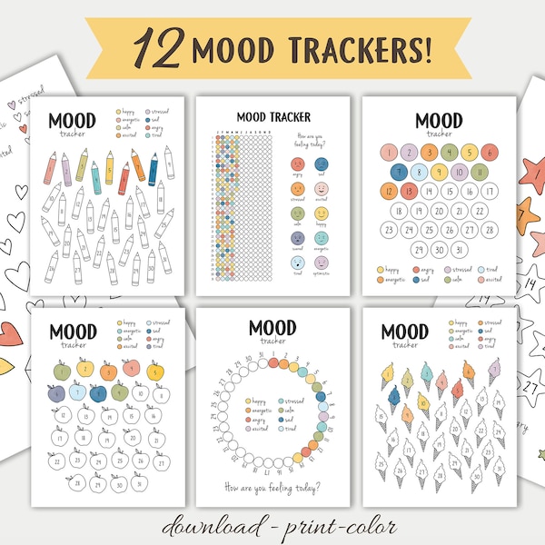 Mood Tracker - Etsy
