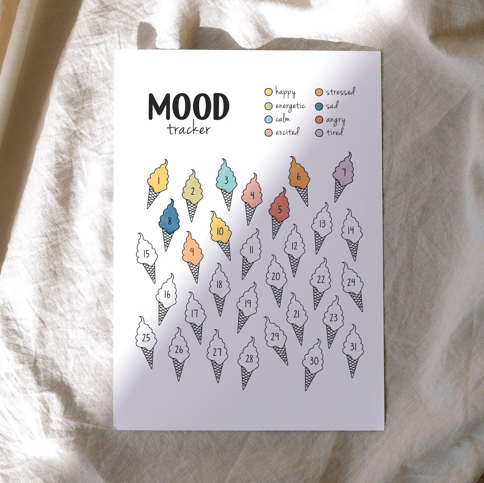 Mood Trackers Bundle, 12 School Counselor Worksheets, Feelings Chart ...