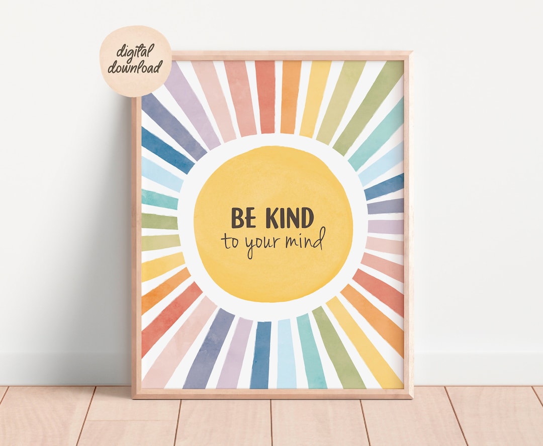 Mental Health Poster, Therapy Office Decor, Calming Corner, School ...