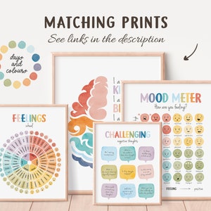 Coping Skills Poster, Therapy Office Decor, School Counselor, Anxiety ...