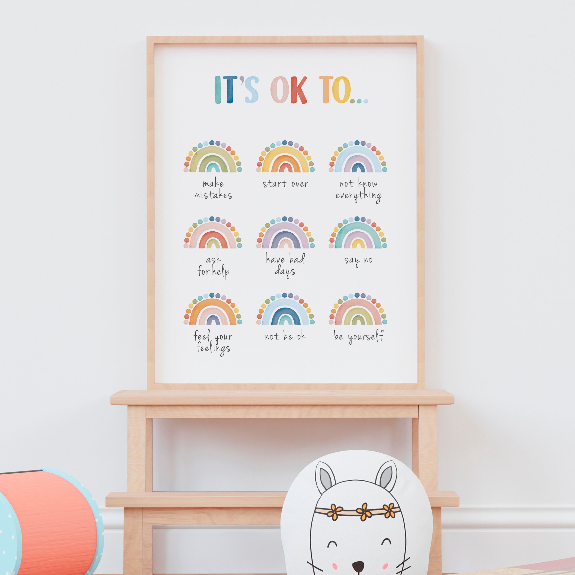It's Okay to Not Be Okay Poster, Educational Poster, Therapy Poster ...