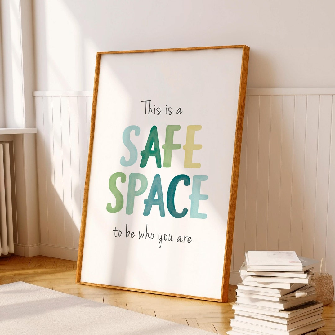 Safe Space Sign: Calming Classroom Decor (digital Download) - Etsy