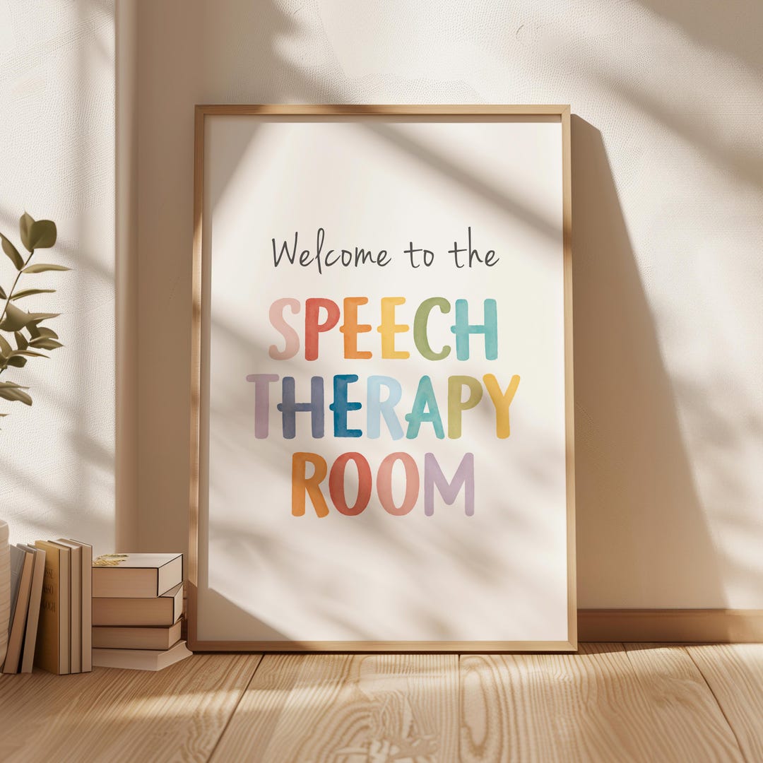 Speech Therapy Classroom Decor, Printable Speech Therapy Poster, SLP ...