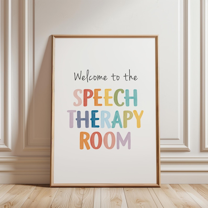 Speech Therapy Classroom Decor, Printable Speech Therapy Poster, SLP ...