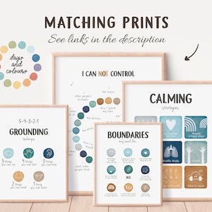 Inhale Exhale Poster, Calming Corner Poster, School Counselor, Mental ...