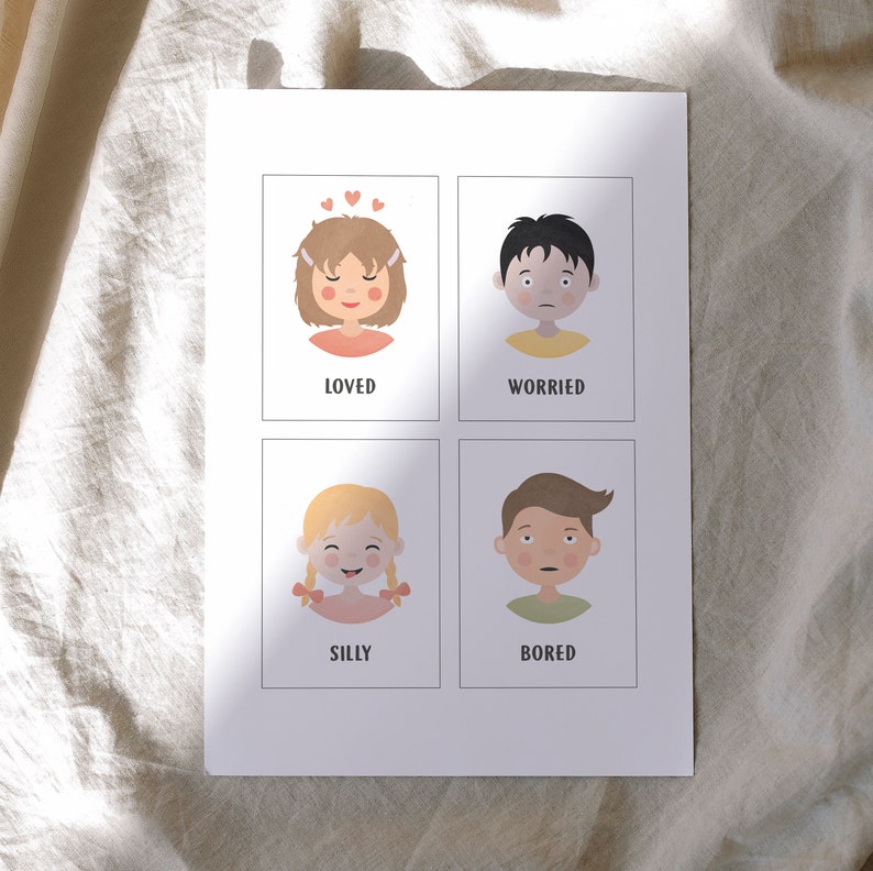 Feelings Flash Cards, School Counselor, Emotions Chart, Calm Down ...