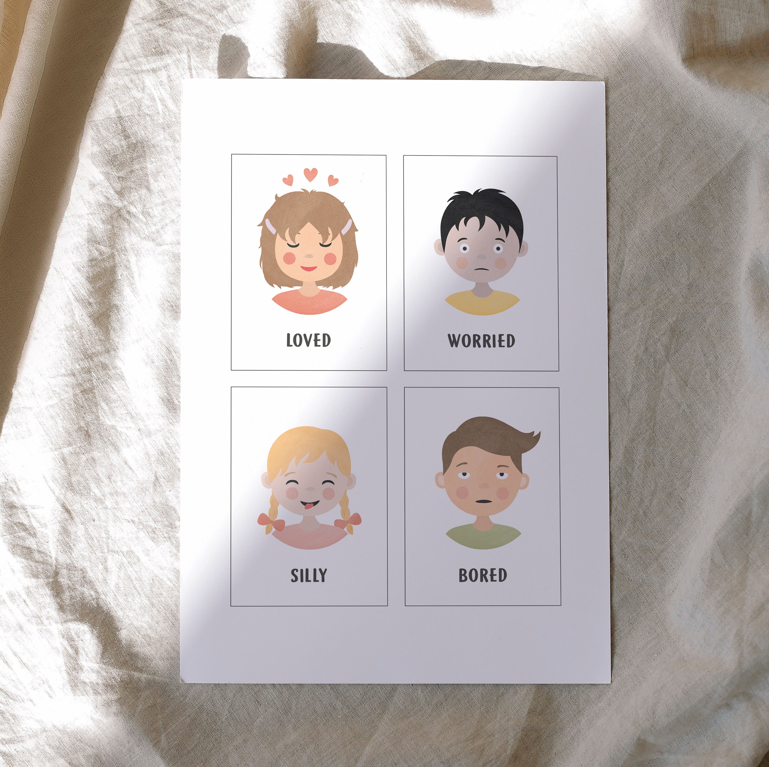 Feelings Flash Cards, School Counselor, Emotions Chart, Calm Down ...