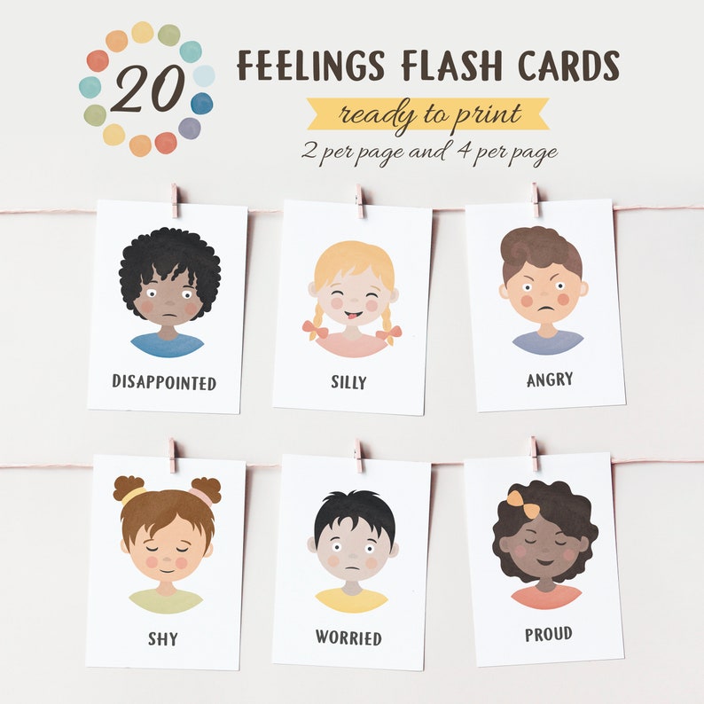Feelings Flash Cards, School Counselor, Emotions Chart, Calm Down ...
