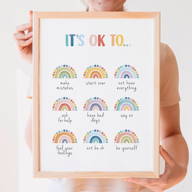It's Okay to Not Be Okay Poster, Educational Poster, Therapy Poster ...
