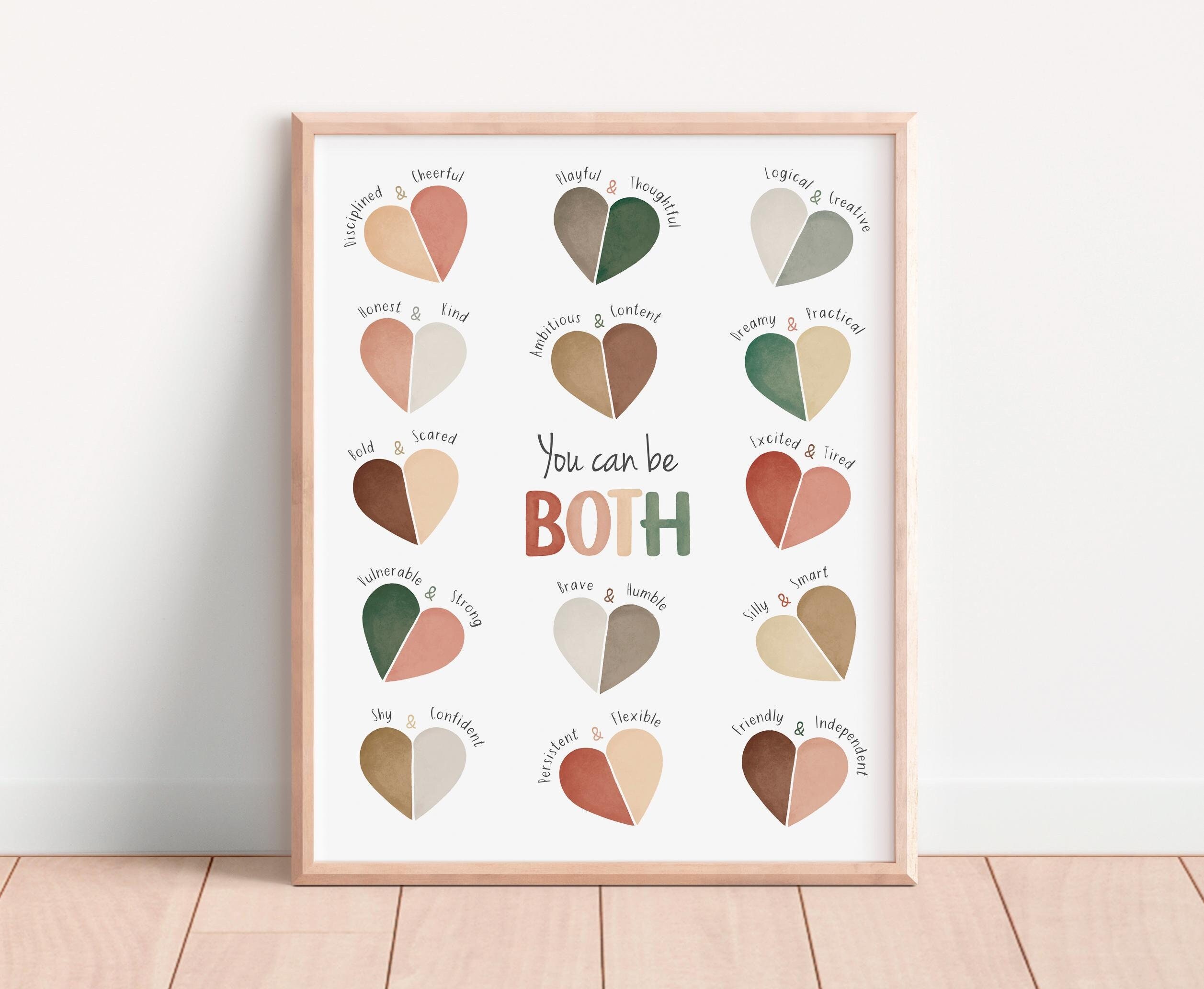 You Can Be Both, Therapy Office Decor, School Counselor, Social Worker ...