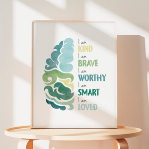 20 Calming Corner Posters, Therapy Office Decor, Positive Affirmations ...