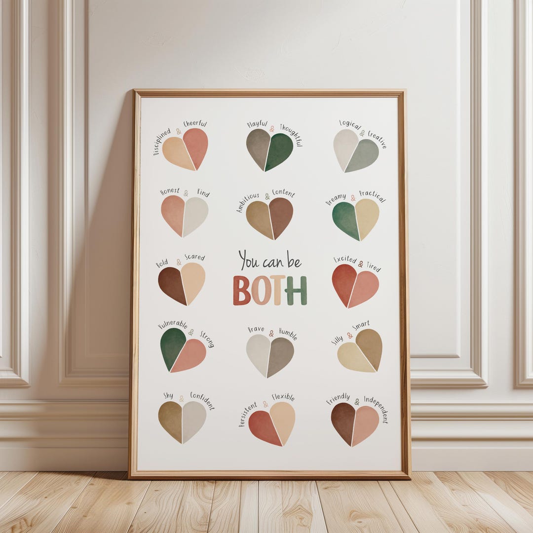 You Can Be Both, Therapy Office Decor, School Counselor, Social Worker ...