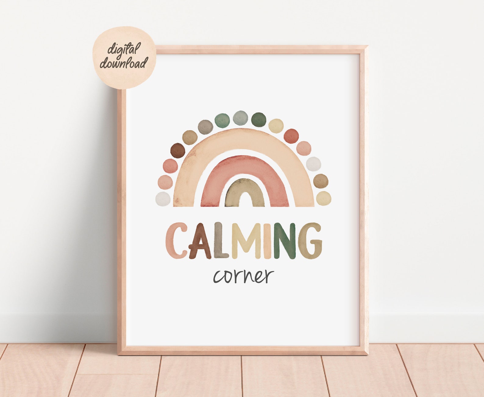 Calming Corner Poster Classroom Decor Printable Mental - Etsy