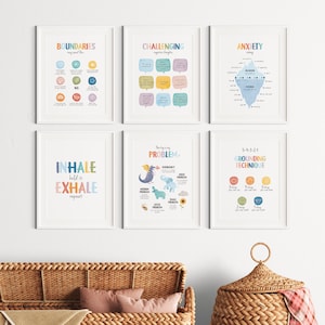 15 Calming Corner Posters, School Counseling, Therapy Office Decor ...