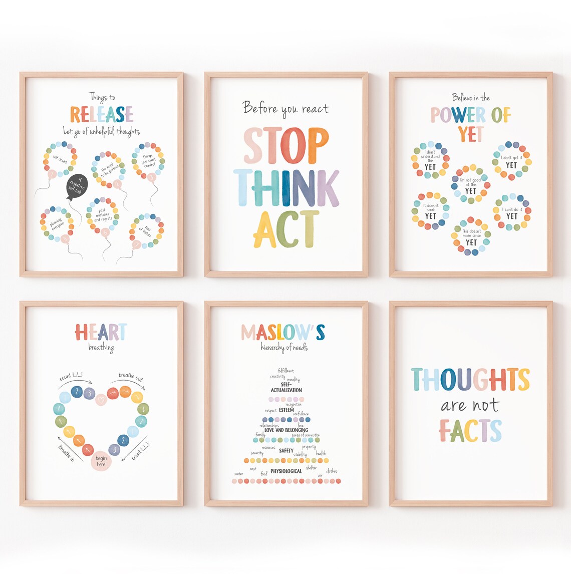 30 Calming Corner Posters, School Counseling, Counselor Office Decor ...