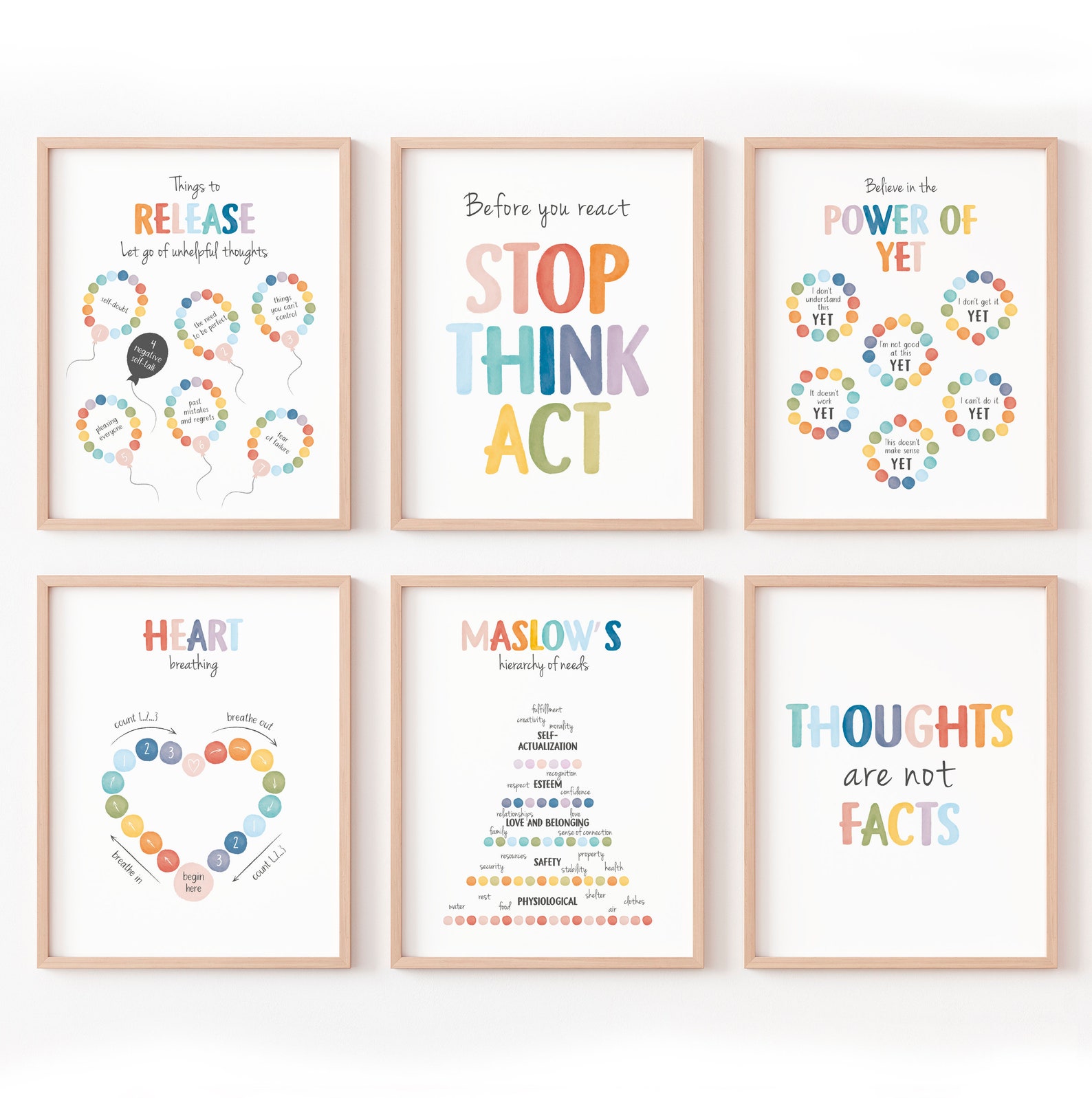 30 Calming Corner Posters, School Counseling, Counselor Office Decor ...