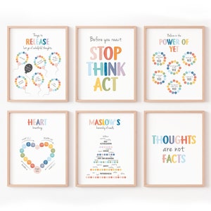 30 Calming Corner Posters, School Counseling, Counselor Office Decor ...