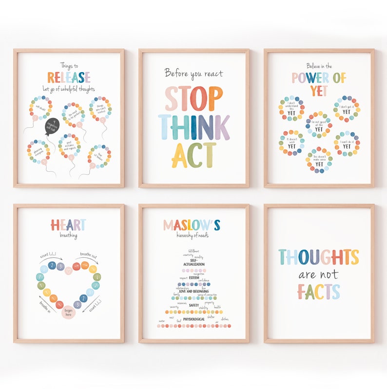 30 Calming Corner Posters, School Counseling, Counselor Office Decor ...