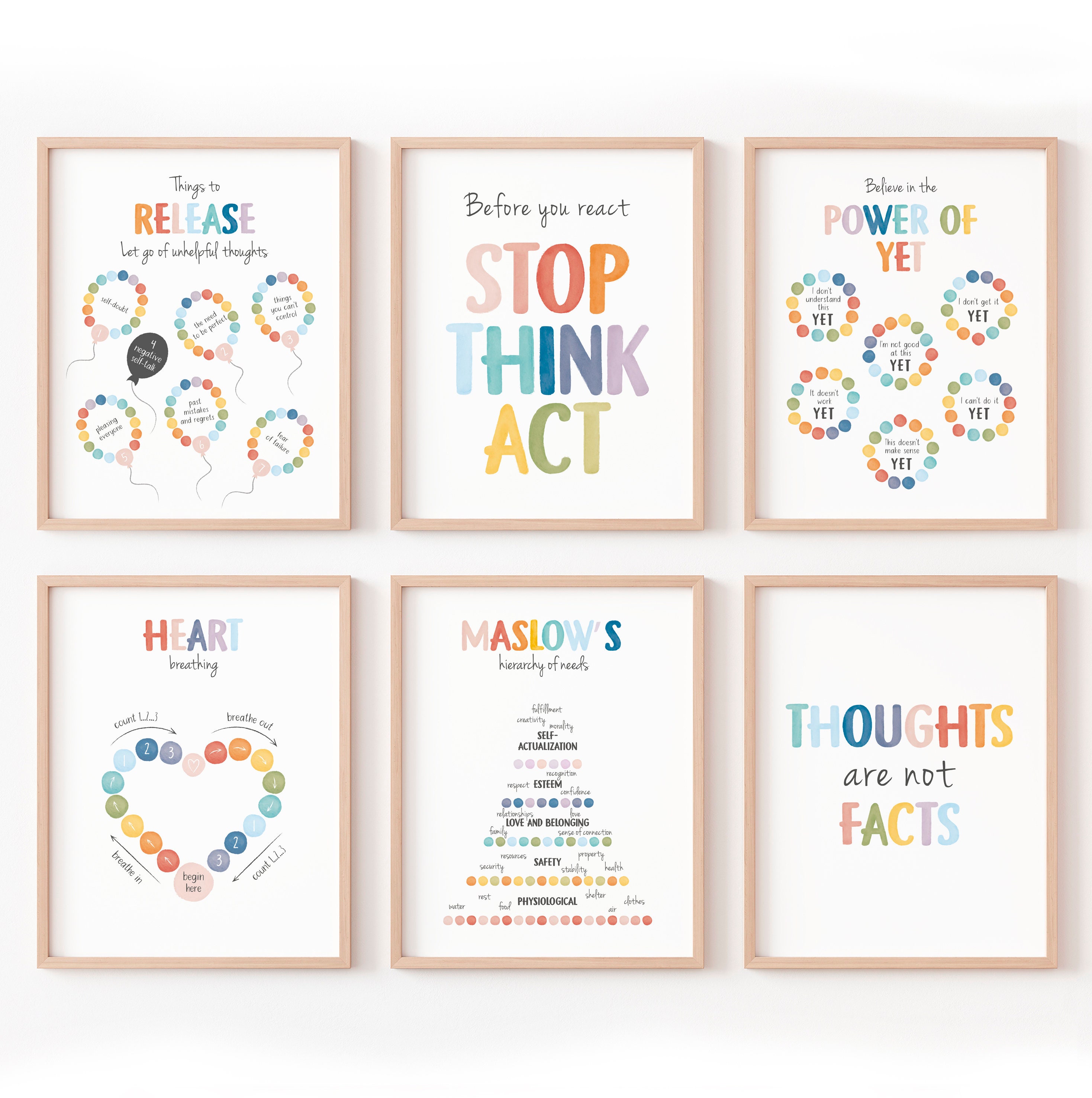 30 Calming Corner Posters, School Counseling, Counselor Office Decor ...