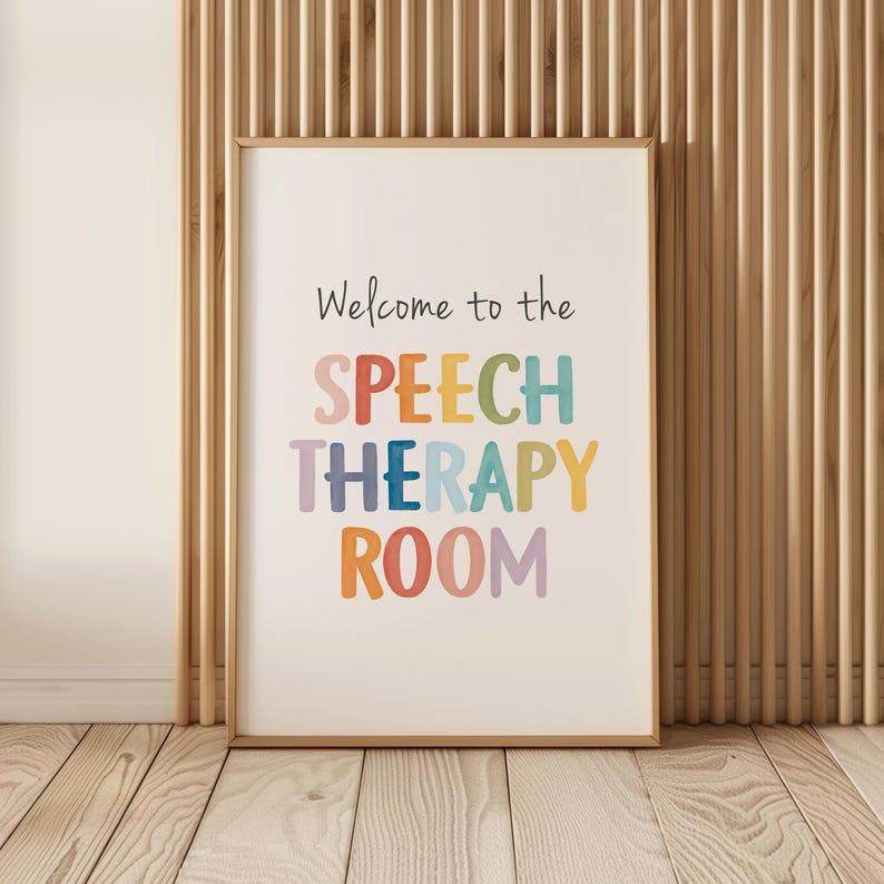 Speech Therapy Classroom Decor, Printable Speech Therapy Poster, SLP ...
