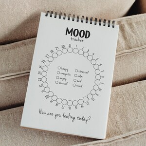 Mood Tracker, School Counselor Worksheet, Feelings Chart, Mental Health ...
