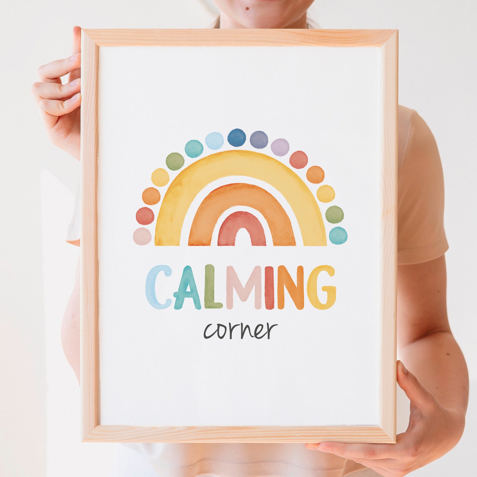 Calming Corner Rainbow Poster: Classroom Decor (digital Download) - Etsy