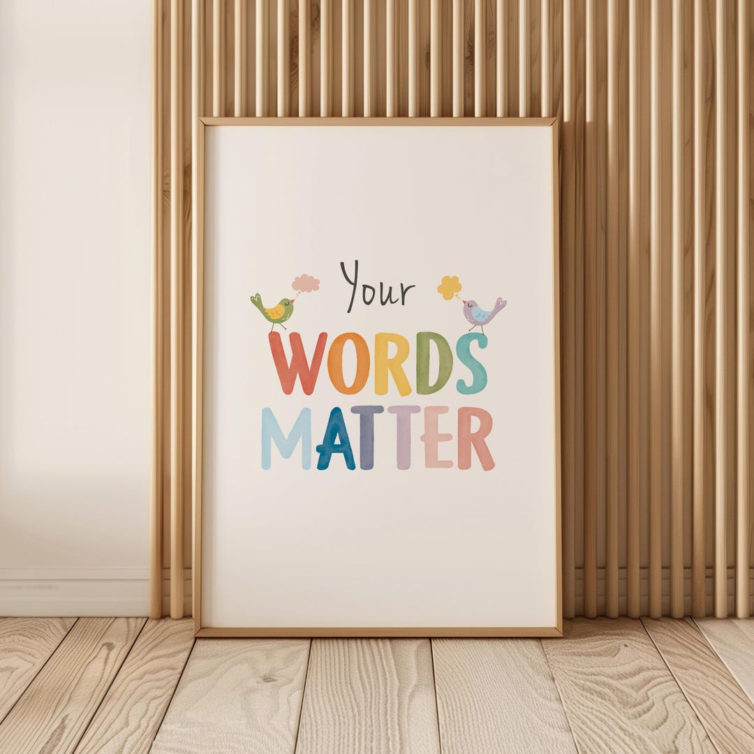 Printable Speech Therapy Poster, Rainbow Wall Art for Slps, Therapy ...