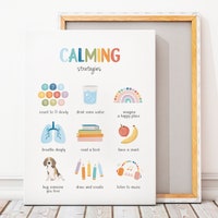 Calming Corner Poster Classroom Calm Down Decor Social Emotional Wall ...