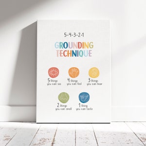 Grounding Technique Poster, Coping Skills Poster, Social Worker ...