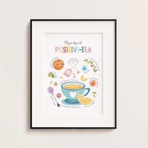 Positivi-tea Positivity, Affirmations Poster, Calming Corner, School ...