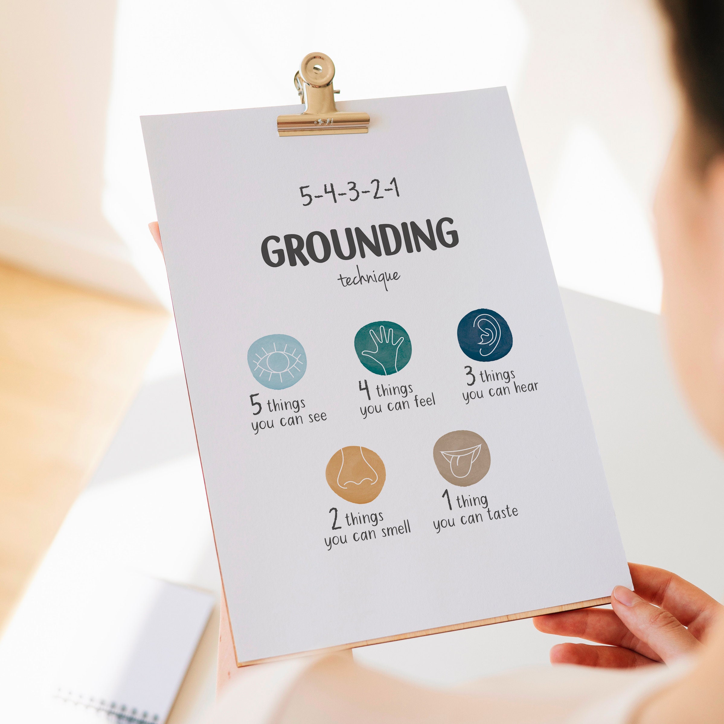 Coping Skills Poster, Grounding Technique Poster, Social Worker ...
