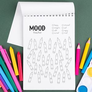Mood Tracker, Printable Tracker, Feelings Chart, Daily Mood Tracker ...