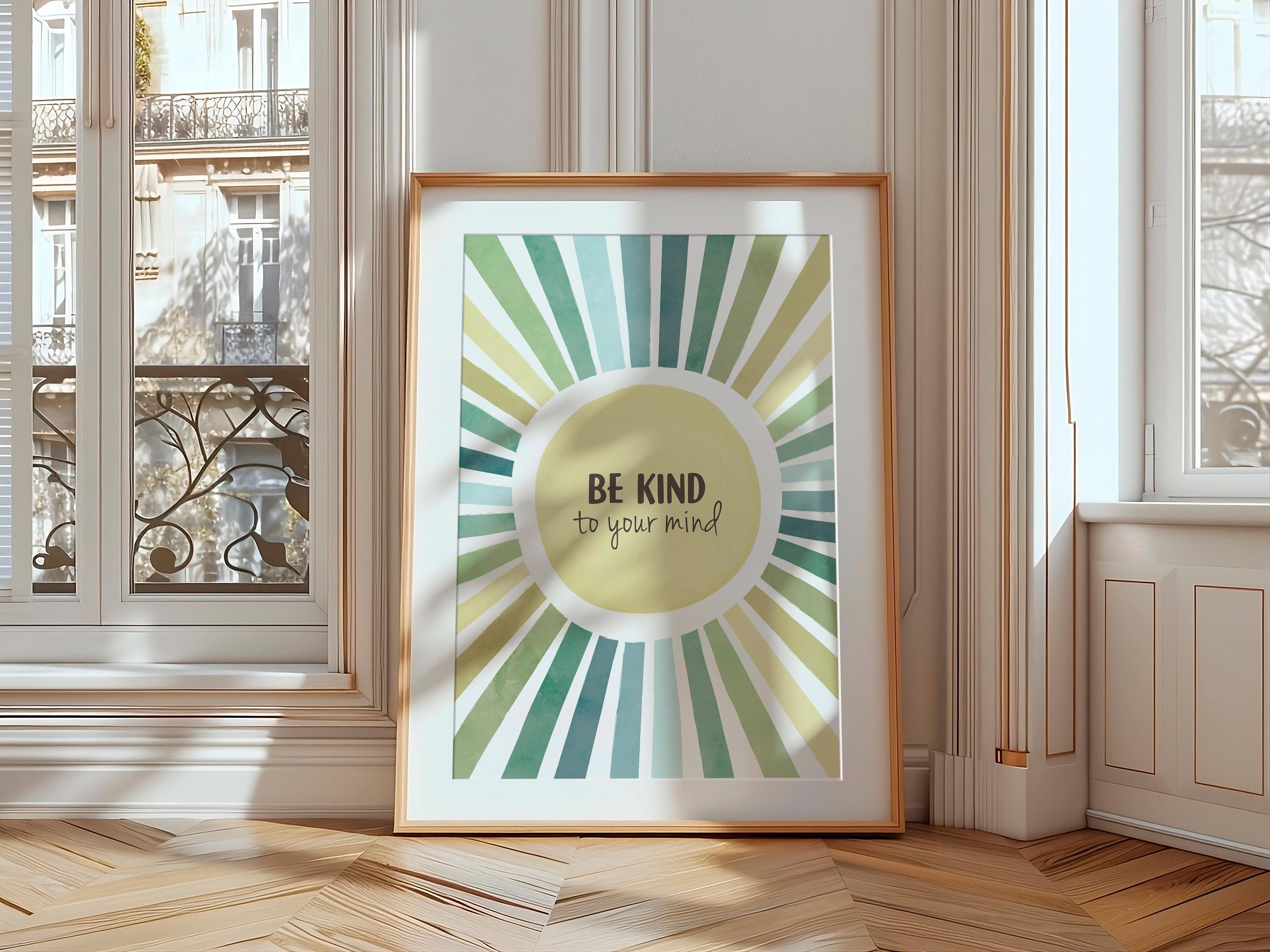 Green Therapy Office Decor Bundle, Feelings Wheel, Growth Mindset ...