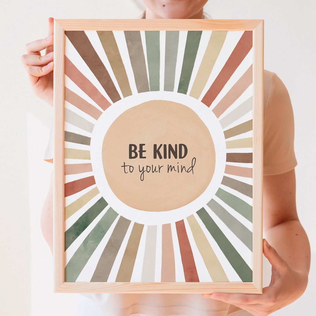 Mental Health Poster, Classroom Decor, Therapy Office Decor, Calming ...