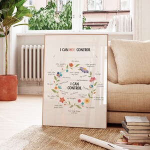 Things I Can Control, Therapy Office Decor, Growth Mindset, Mental ...