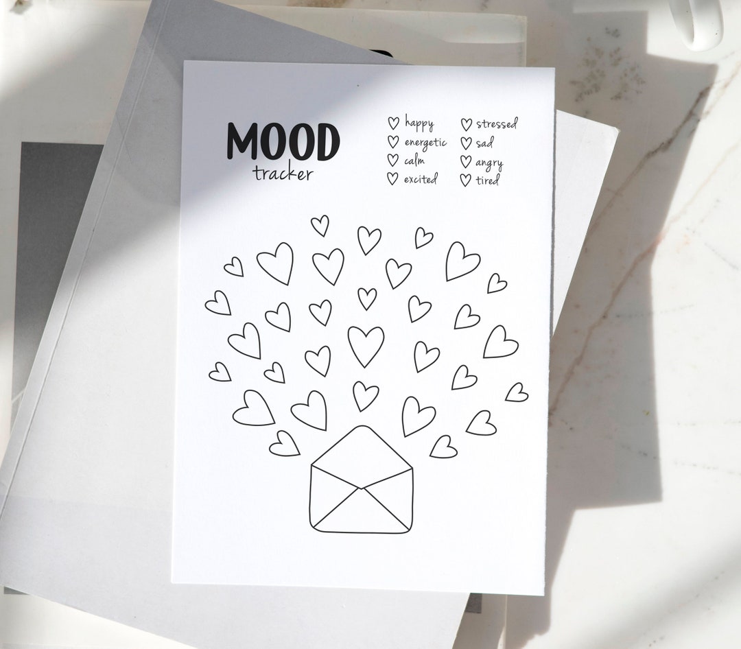 Mood Tracker, Printable Tracker, Tableau des sentiments, Daily Mood Tracker, Monthly Tracker ...