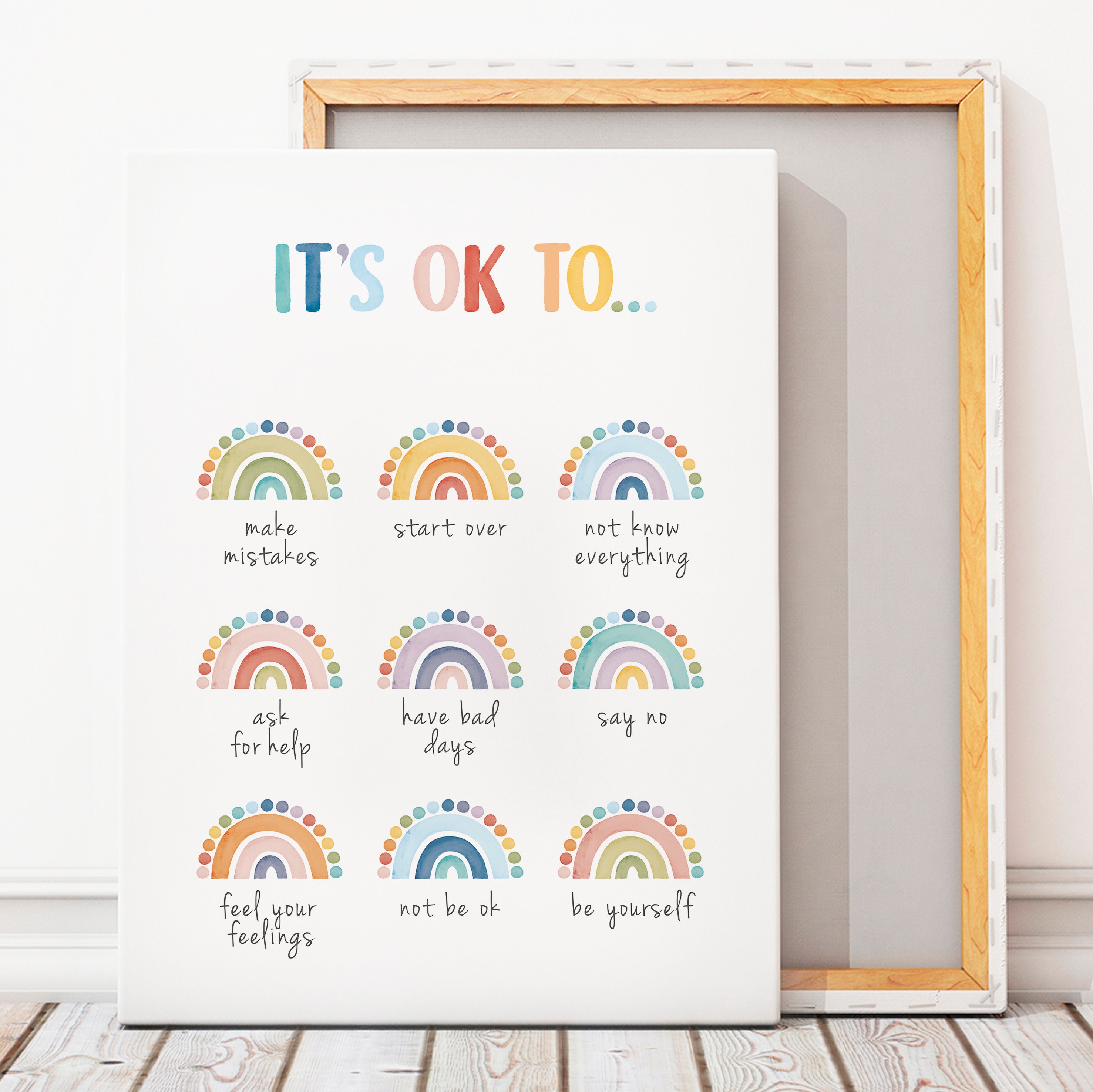 It's Okay to Not Be Okay Poster, Educational Poster, Therapy Poster ...