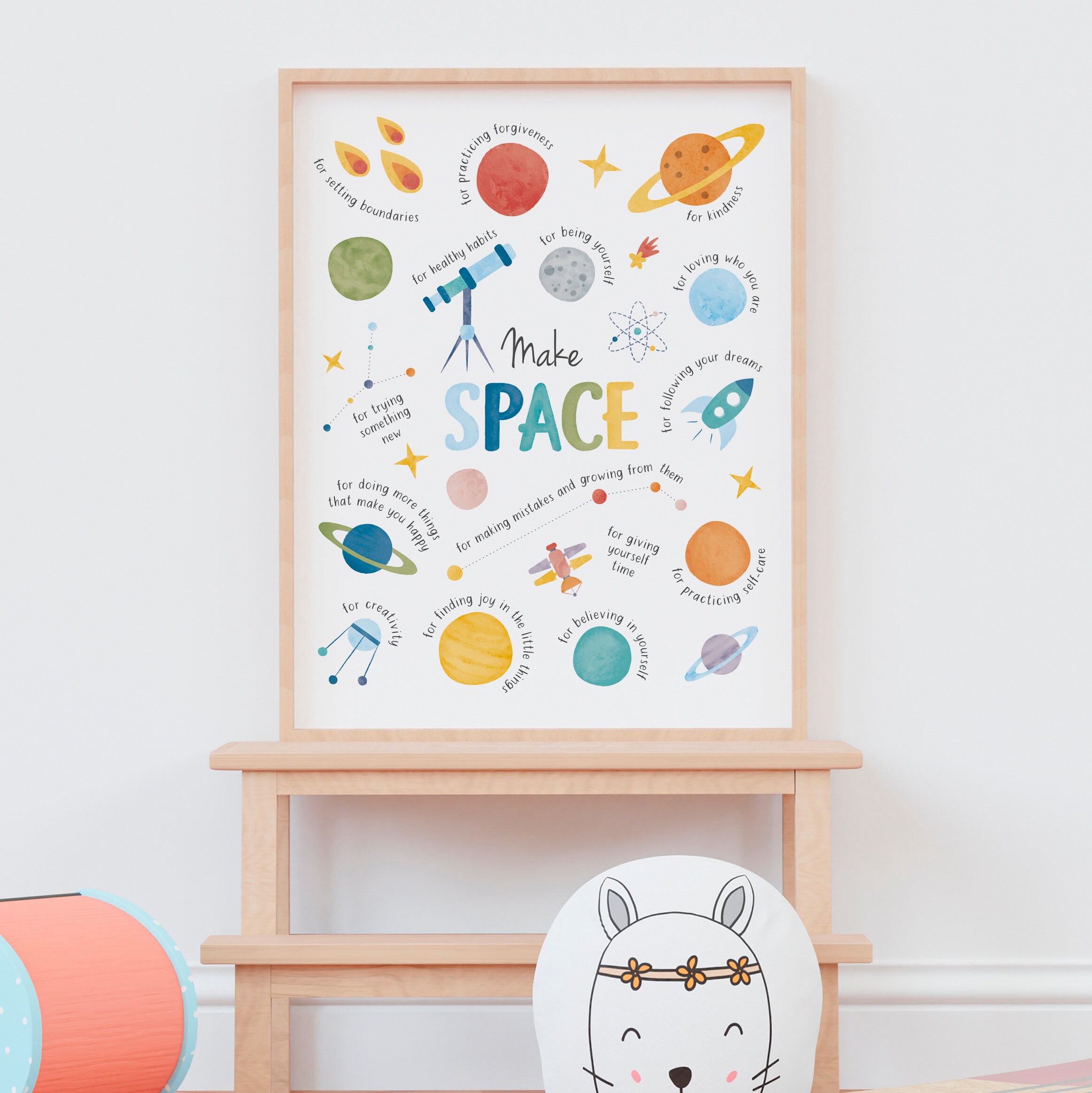 Make Space, Therapy Office Decor, School Counselor, Positive ...