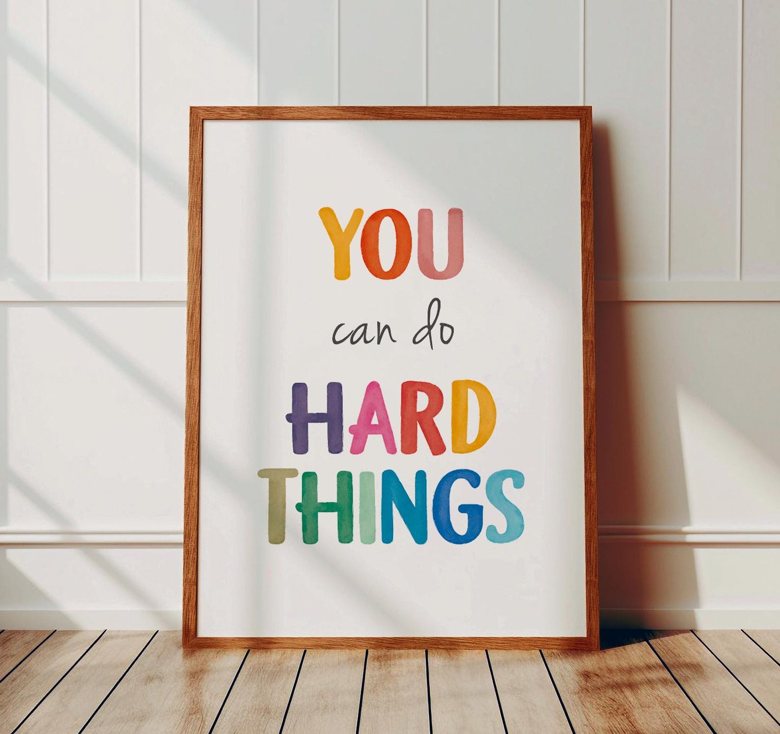 You Can Do Hard Things Poster: Playroom Decor (digital Download) - Etsy