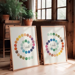 Therapy Office Decor Bundle, Feelings Wheel, Calming Corner ...